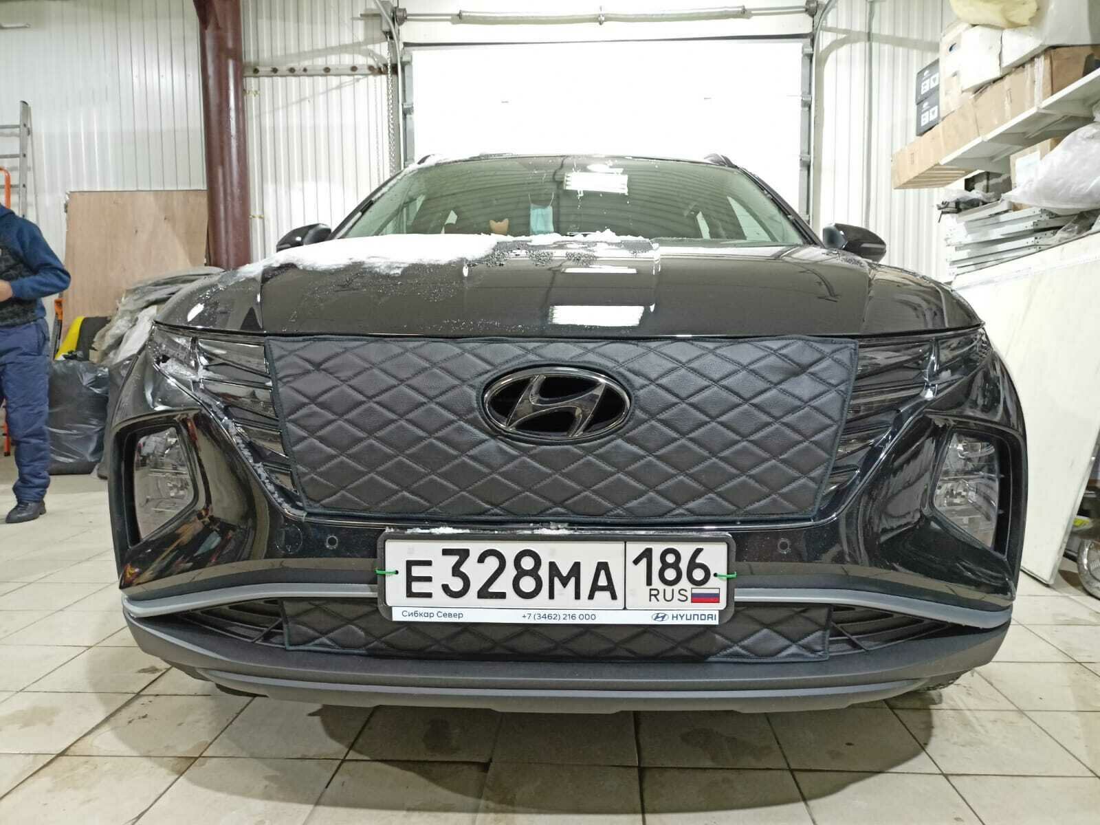 Утеплитель радиатора Экономия топлива (Hyundai Tucson 2020-н. в.) Хендай Туксон Тусан
