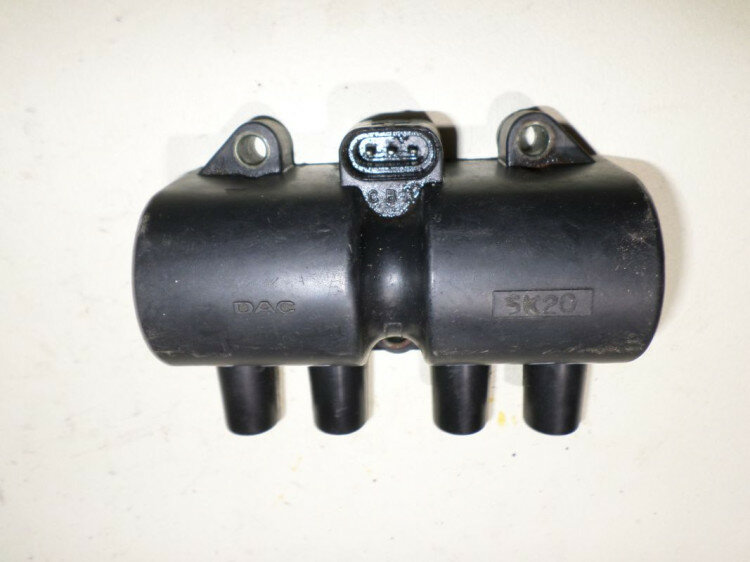 Катушка зажигания 96253555 - 3 контакта фишка овальная Авео Круз Лачетти Реззо Ланос Дэу Матиз