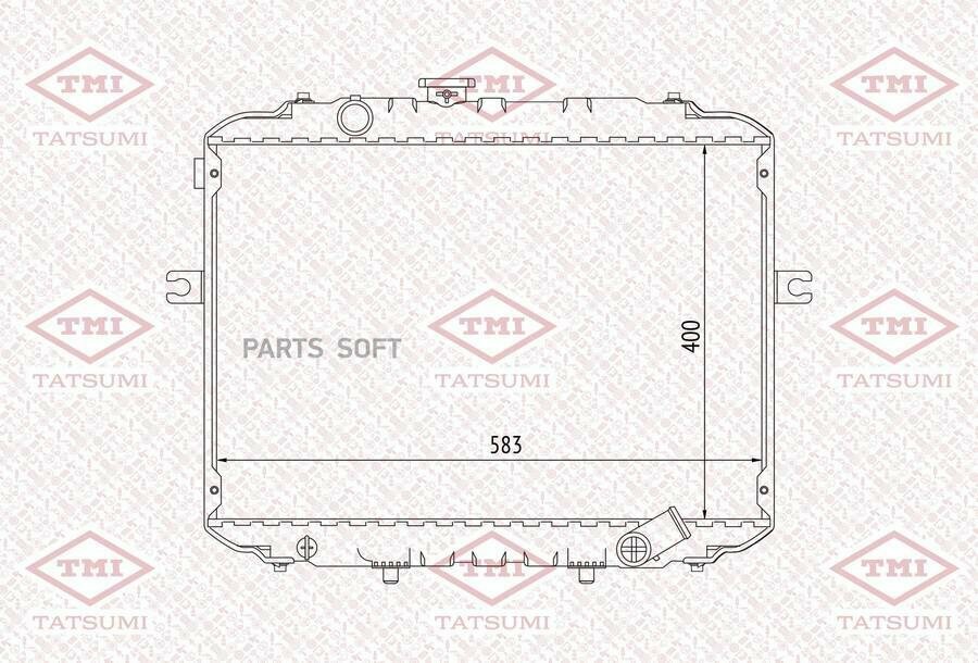 TATSUMI TGA1087 Радиатор охлаждения