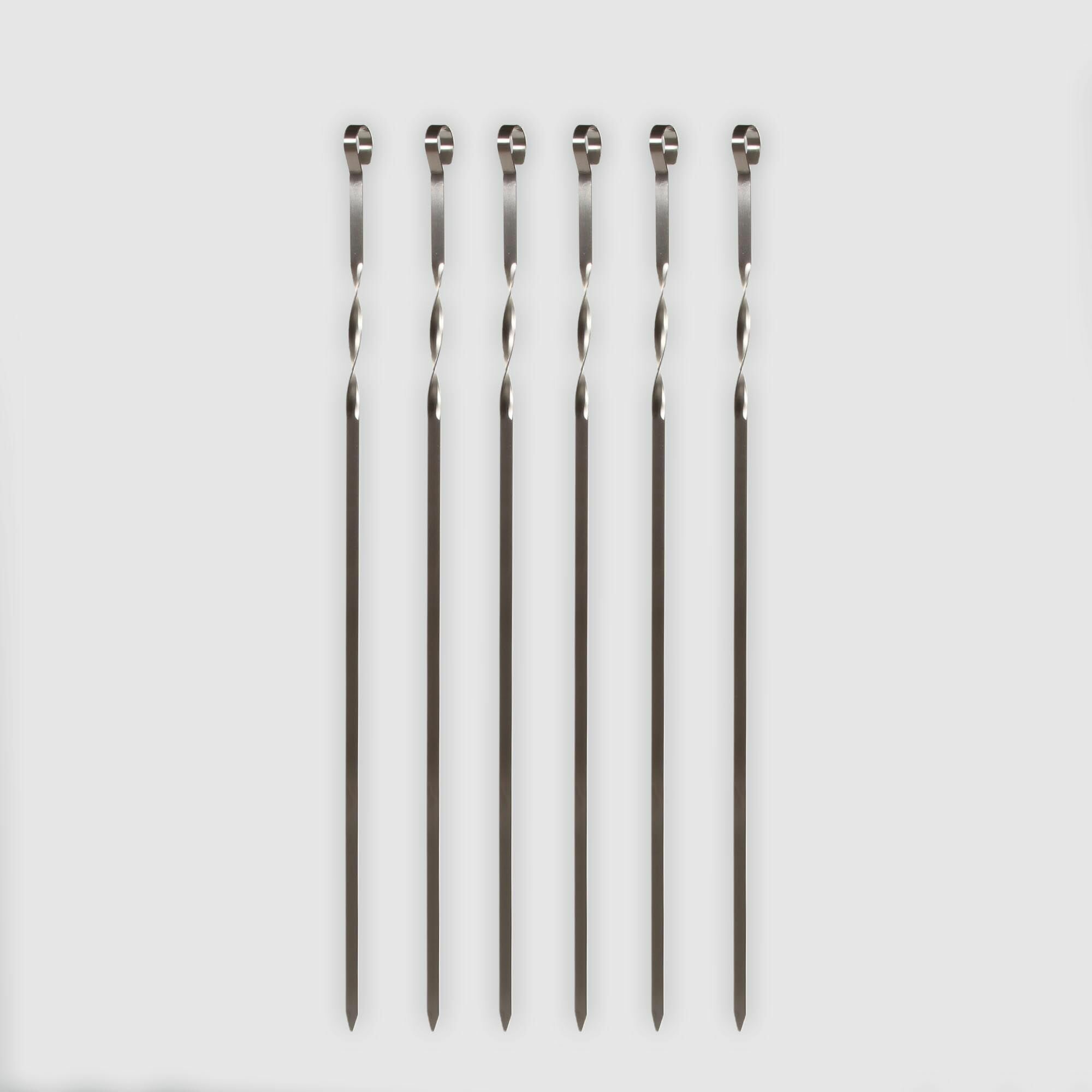 Шампуры для барбекю Keyo 60х1 см 6 штук, шампура для мангала