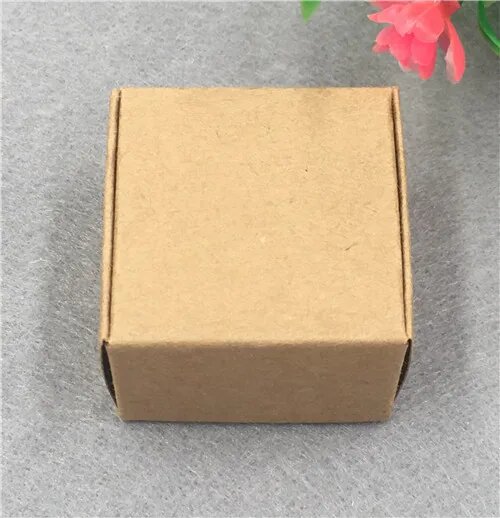 Картонные подарочные коробки для мыла 50 шт. brown, 40x40x25mm