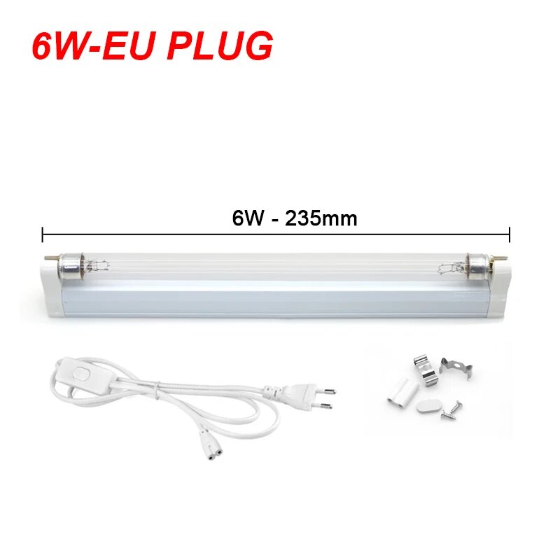 Бактерицидная лампа YNL T5 6Вт/8Вт 6W With EU Plug, 220V