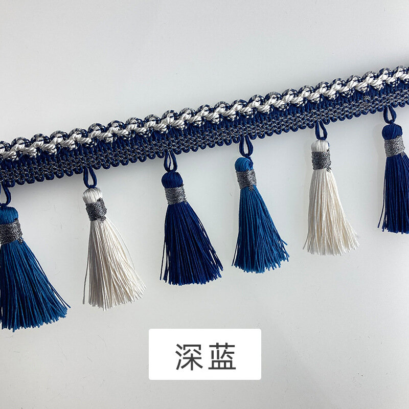 Занавес "Висячие ушки", темно-синий, 1 м