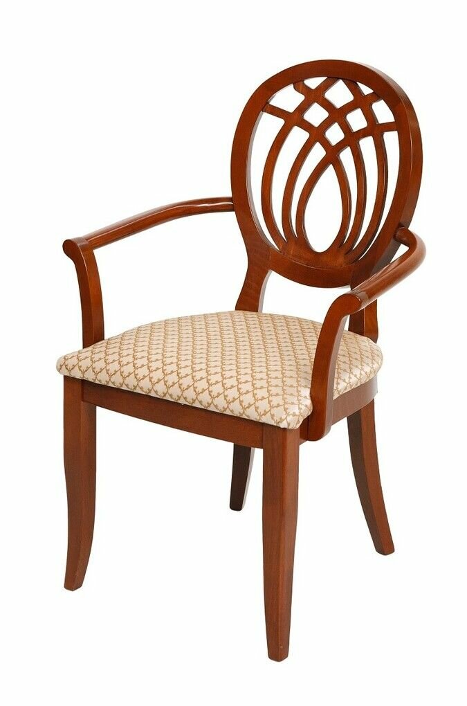 Стул-кресло деревянный джиотто, бук, испанский орех золотой