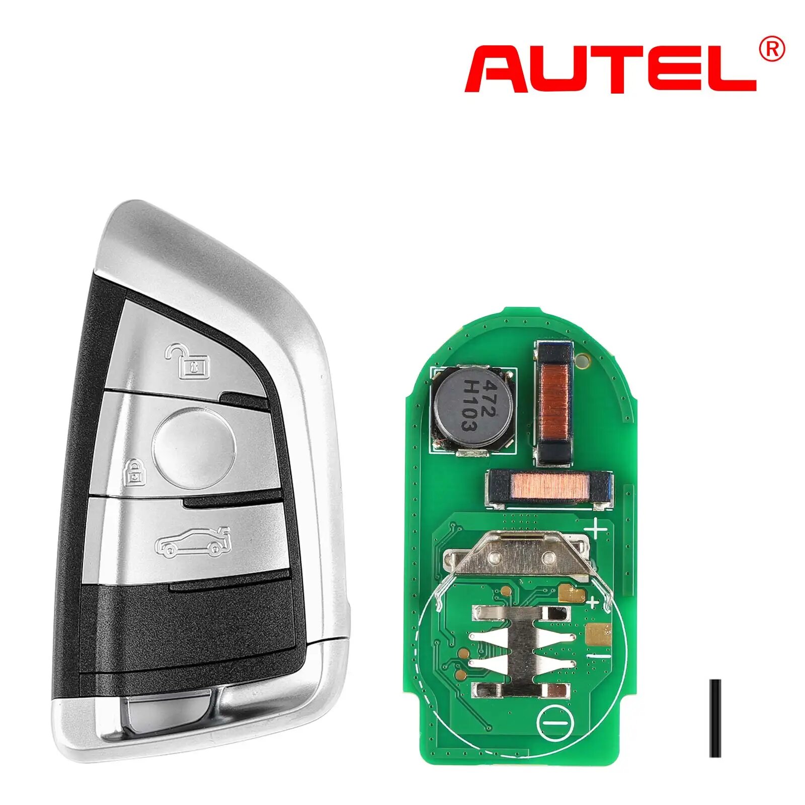 Autel Razor Style IKEYBW003AL IKEYBW004AL Ключ для BMW 3, 4 кнопки, умный универсальный ключ, рабочий с программатором ключей MaxiIM KM100 E IKEYBW003AL, 1PCS