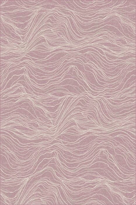 Ковер на пол бельгийский 1,95 на 3 Livante (Ragolle) 60% Вискоза+40% Хлопок. Тонкий, розовый, современный