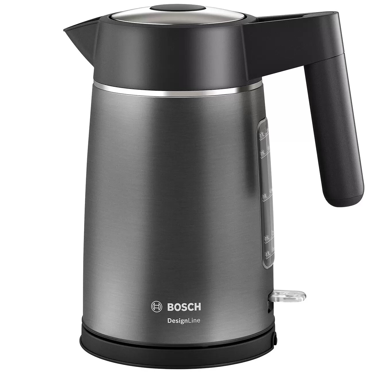 Электрочайник Bosch TWK5P475, нержавеющая сталь, блокировка включения, 2400Вт