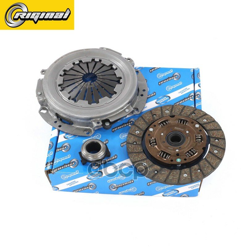 Комплект сцепления ВАЗ Ларгус RENAULT Logan (корзина, диск, муфта в сб.) (1.6v 8 кл) Riginal арт. RG821071