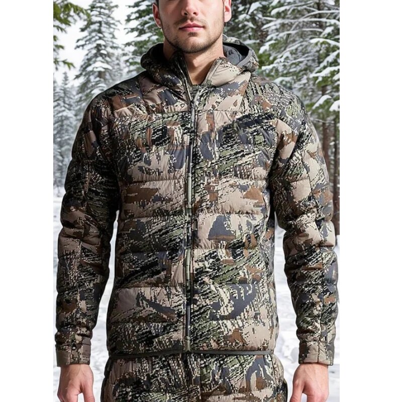 Мужской пуховик Ainfad Kelvin М, Beige camouflage
