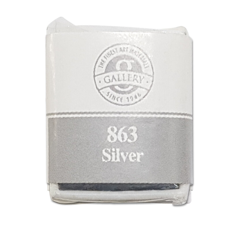 Mungyo Профессиональные акварельные краски, мал. кювета, цвет Серебряный