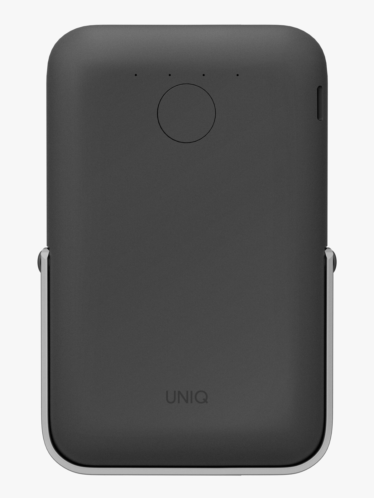 Uniq АКБ внешняя HOVEO 5000W Magnetic wireless 15W USB-C PD 20W with stand Grey