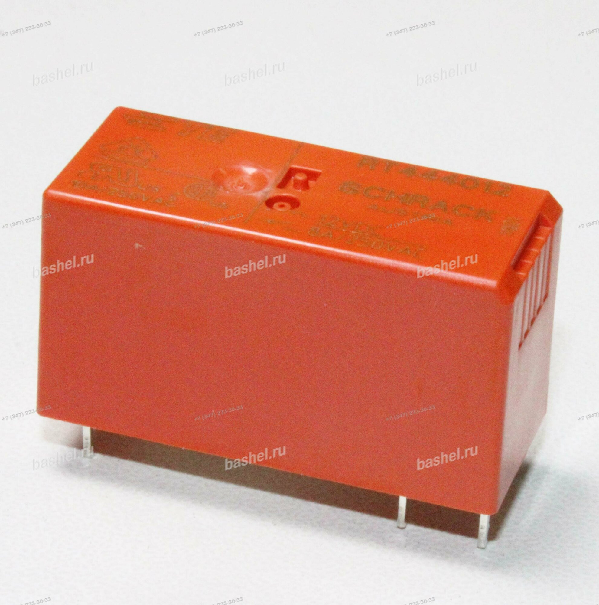 RELAY RT444012, Реле, TE, (упр:12В/DC комм: 8A/250В/AC, 2NO, AgNi, R-coil:360 Ом)