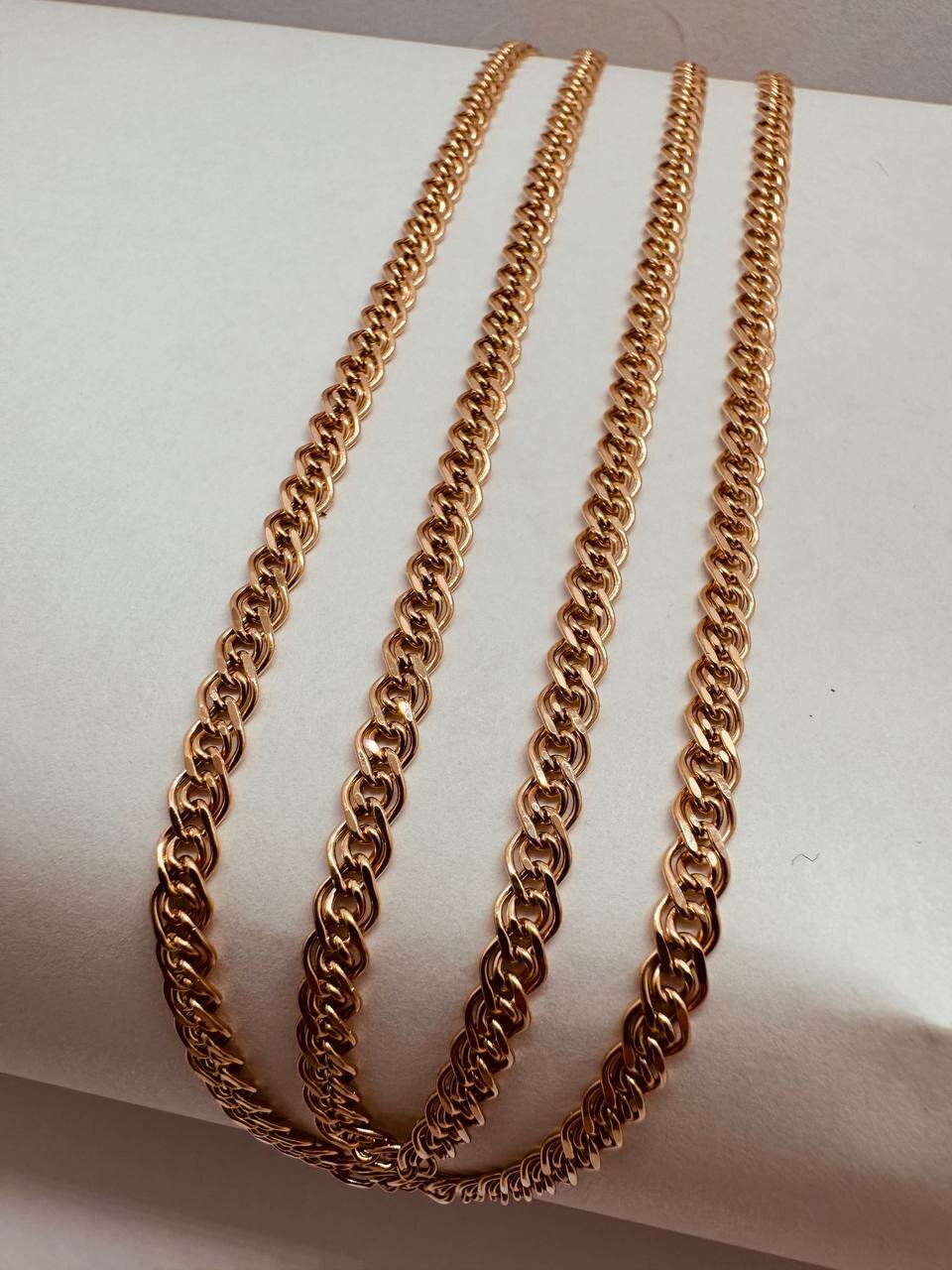 Цепь красное золото, 585 проба