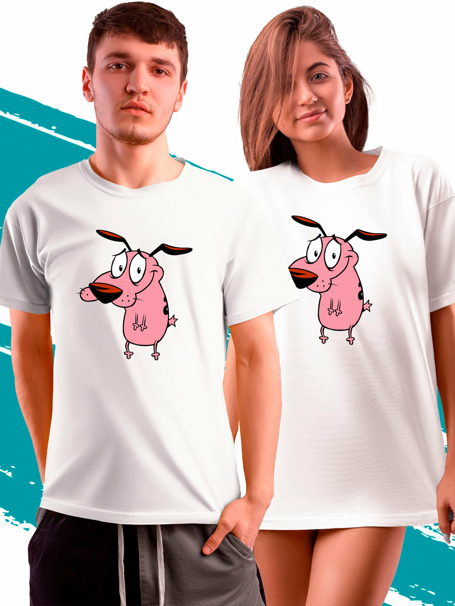 Футболка Кураж - трусливый пёс Courage the Cowardly Dog