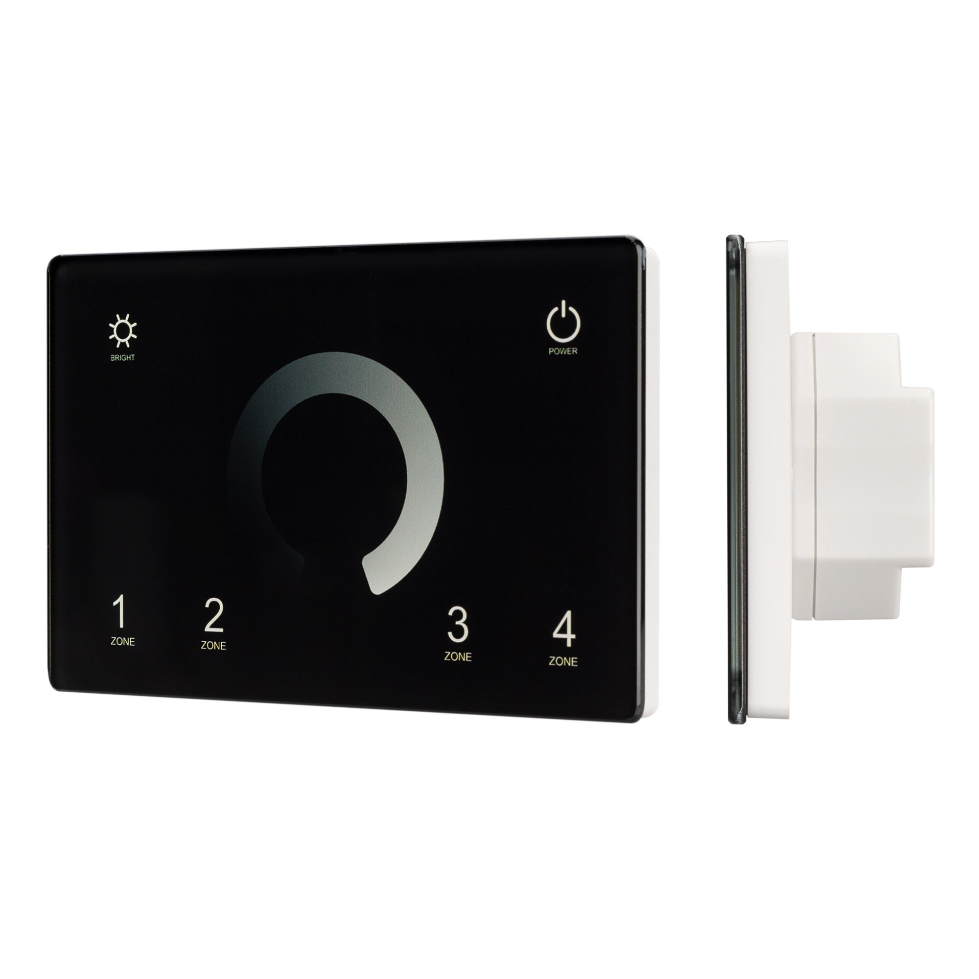 Панель управления Arlight Панель Sens SMART-P79-DIM Black (230V, 4 зоны, 2.4G)