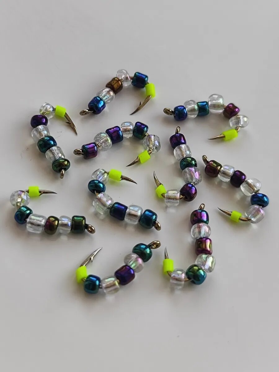 Мормышка безнасадочная бисерная Мотыль 5 шт.