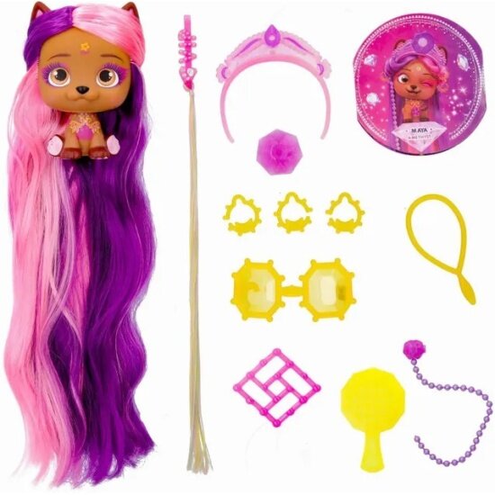 Фигурка Imc Toys 715684/714311 VIP Pets GLAM GEMS Модные щенки Maya