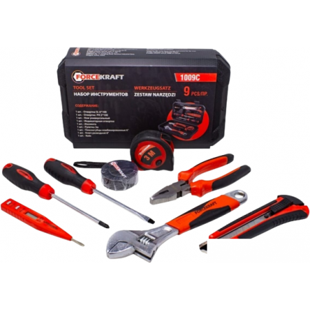 Набор домашнего мастера ForceKraft FK-1009C (9 предметов)