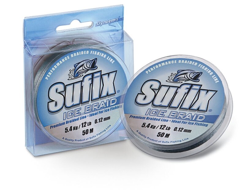 Леска плетеная зимняя SUFIX Ice Braid серая 50м 0.10мм 4,5кг
