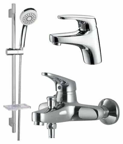 Комплект смесителей для ванны KAISER County (55011+55022+стойка KS-110) 5500К
