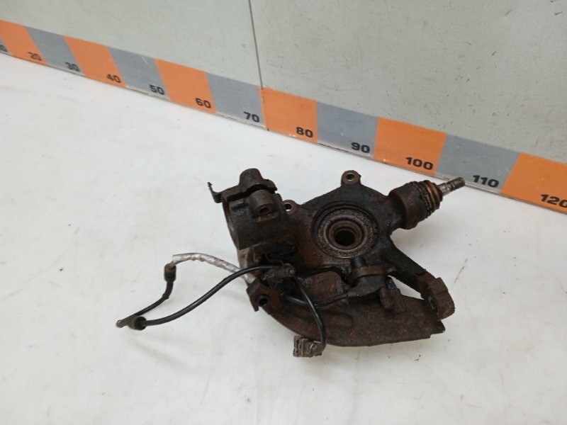 Б/У в сборе со ступицей, ступица, Пежо 607 Кулак поворотный Peugeot 607 2001 9D Перед. Лев. 278958 Peugeot-Citroen арт. 364663