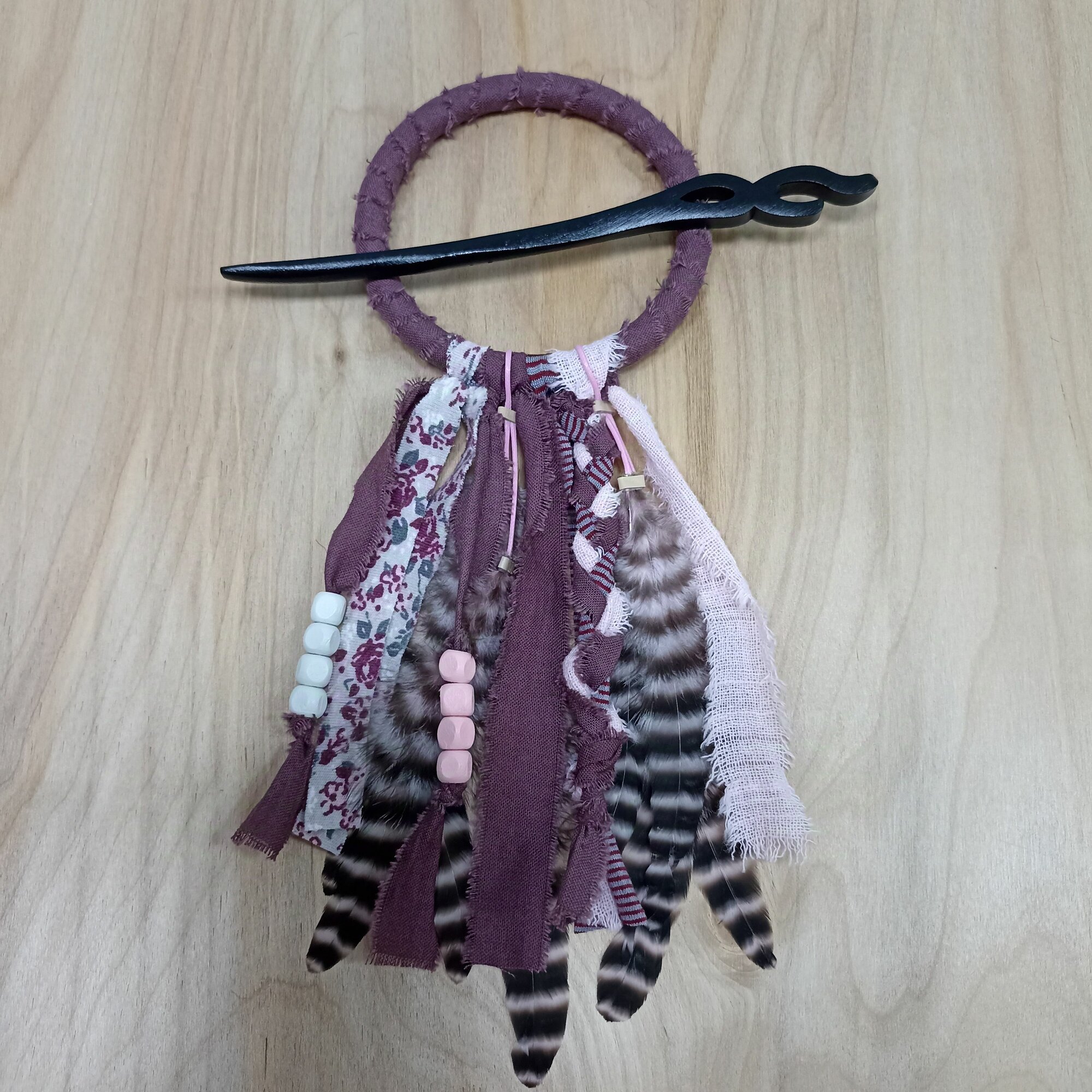 Фибула заколка для дредов