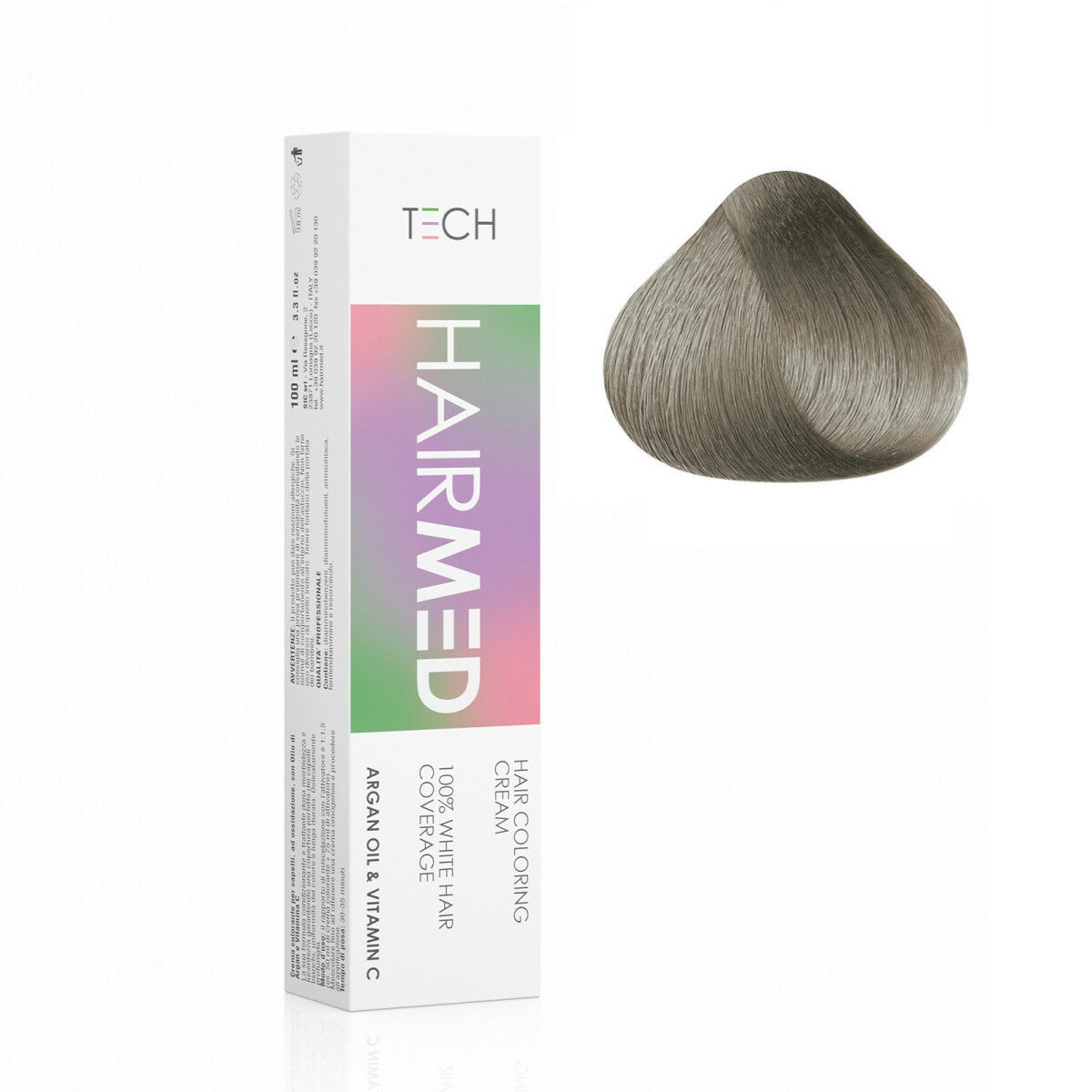 Крем - краска для волос профессиональная Hairmed 10/1 Светлый блонд Пепельный, 100 мл