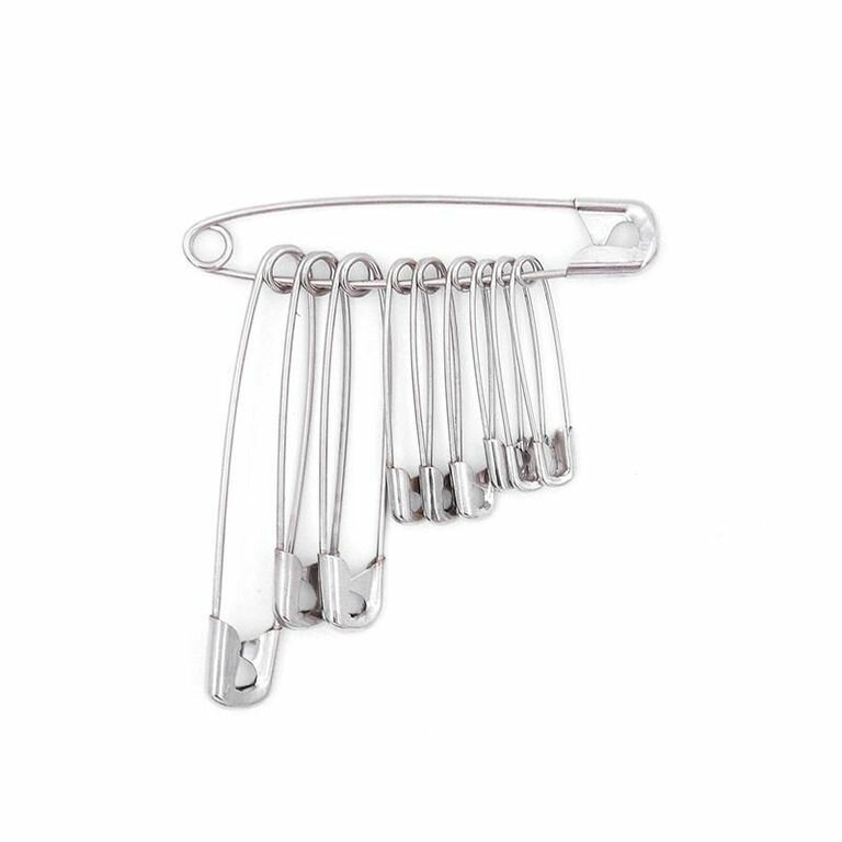 Булавки английские, 10 штук, ассорти