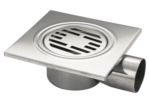 Трап ф50 угловой 15x15 нерж. реш.