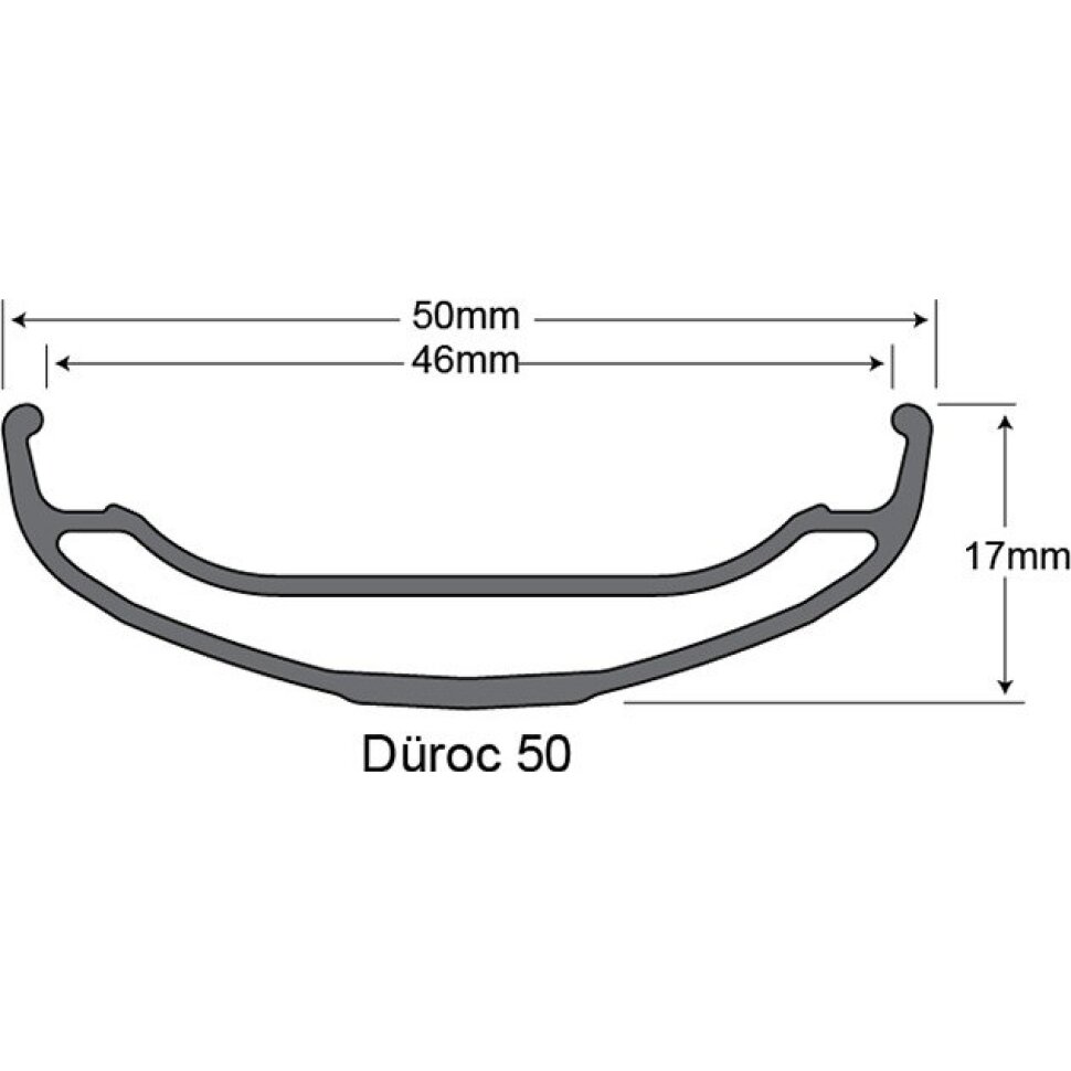 Обод 27.5" 32h SunRingle Duroc 50 Sleeved Black, пистонированный (RY9E14P13605C)