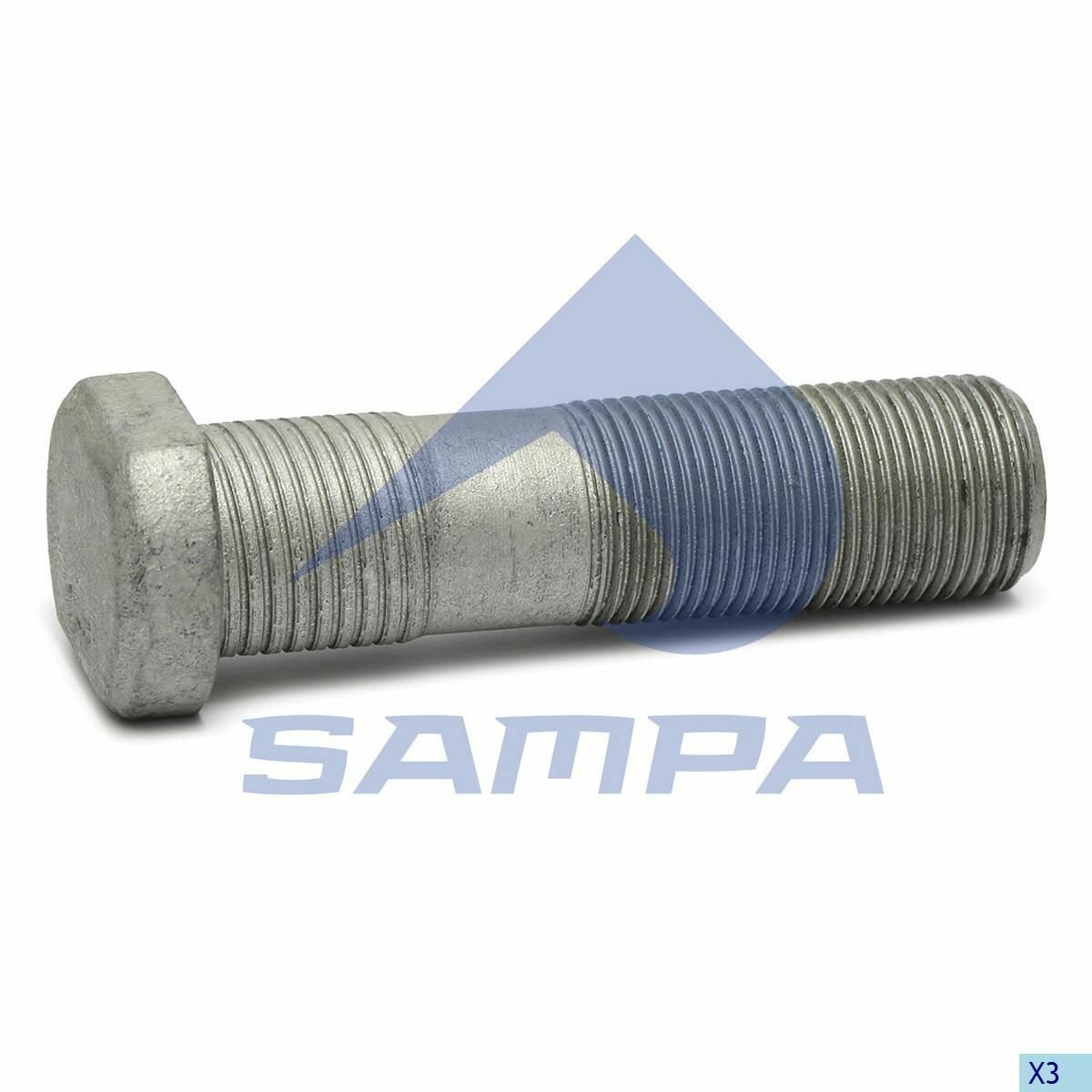 Болт колеса M20x1.5x39/77 MAN M90/M2000 023.048 SAMPA