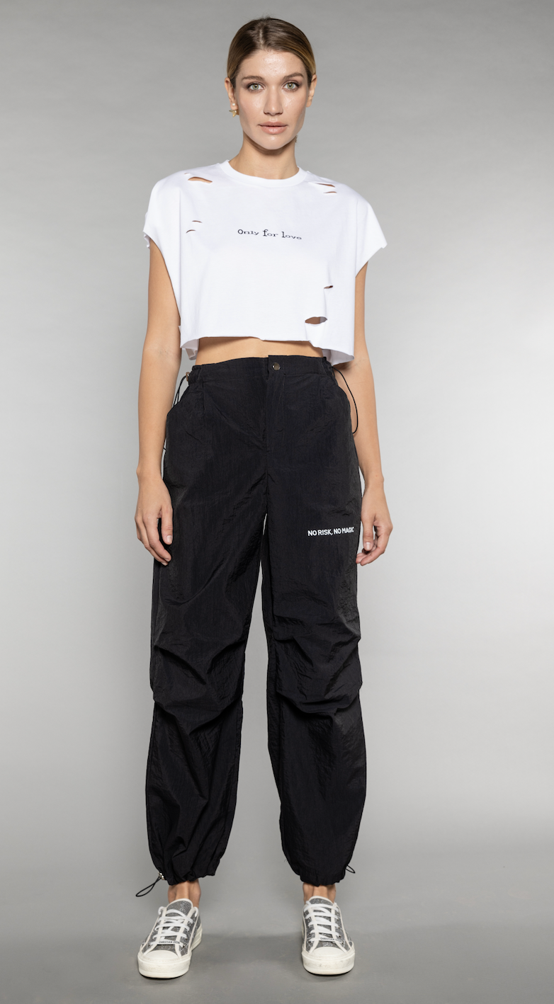 Брюки карго "no risk no magic"