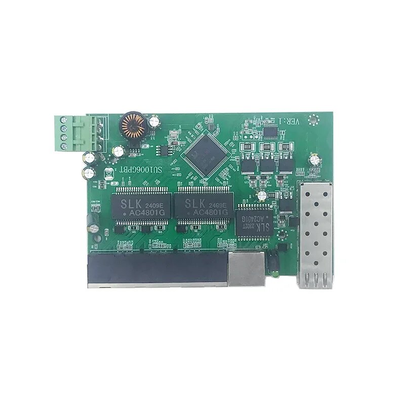 ANDDEAR Ethernet коммутатор 4 порта 48В PoE 5 1000M 802.3bt 2