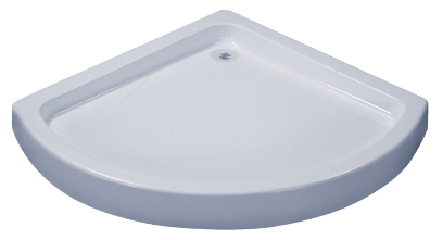 Поддон для душа Плуто-80 800х800 полукруглый, БАС