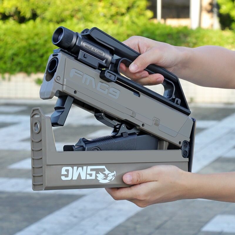Складной пистолет-пулемет FMG9, ручной метательный снаряд, детский игрушечный пистолет-пулемет