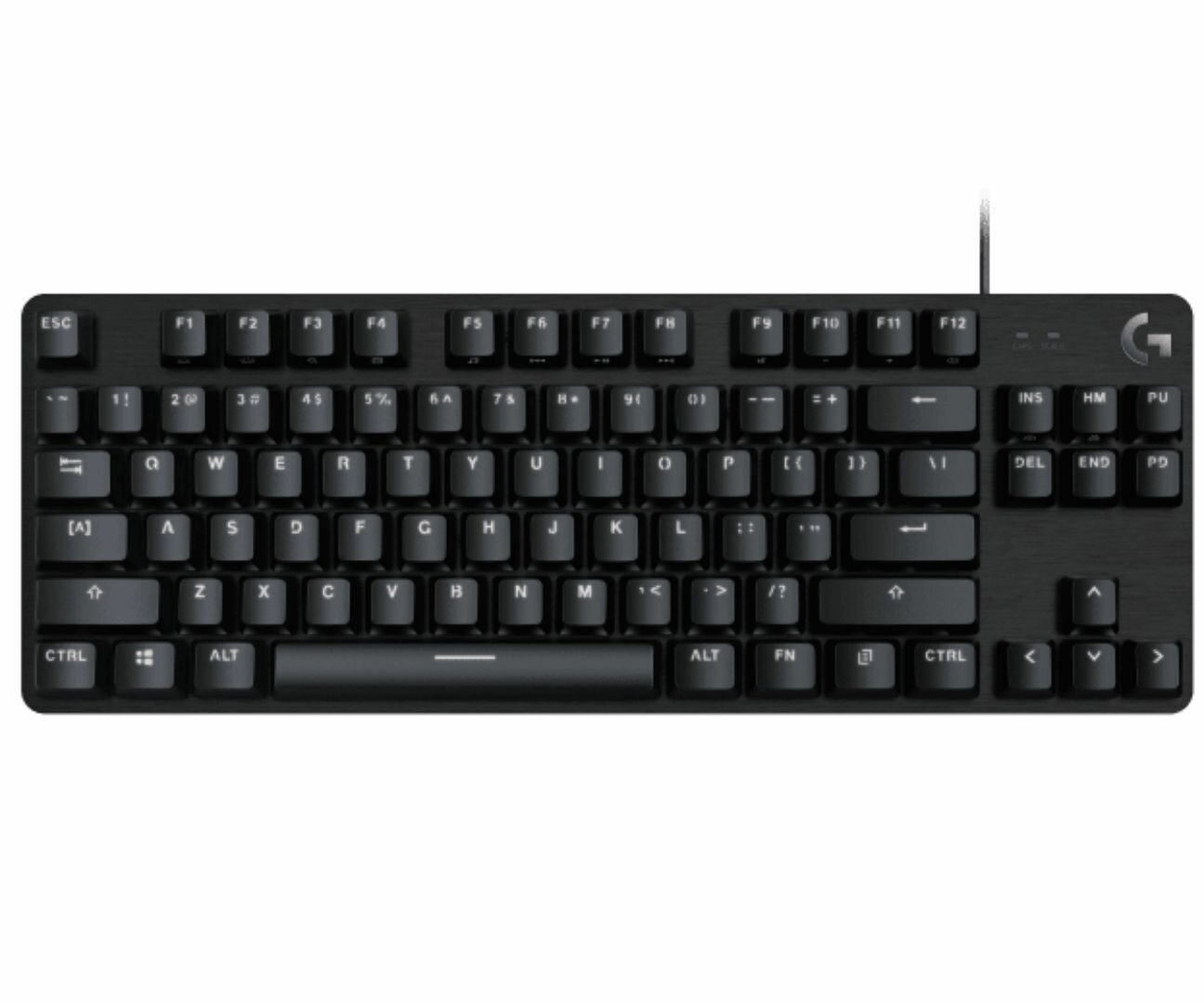 Logitech Игровая клавиатура проводная G412 TKL SE, (GX Brown), Английская раскладка, черный