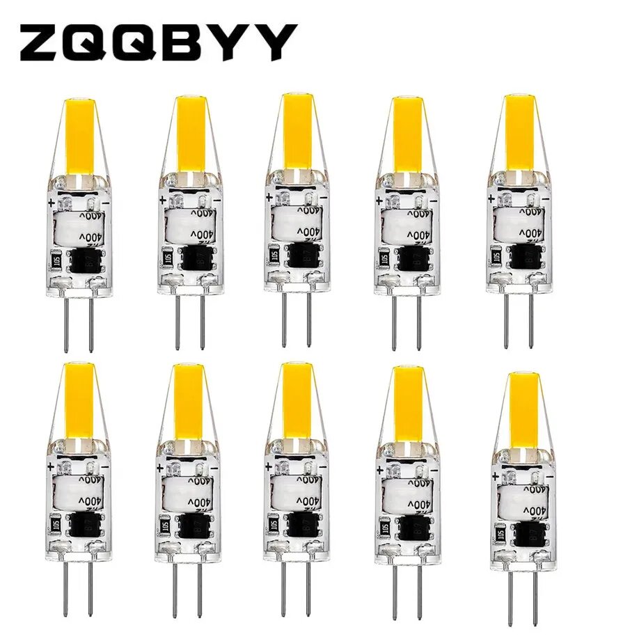 Светодиодные лампы ZQQBYY COB G4 мини 6Вт теплый/холодный белый 10 шт Cool white-5 PCS, AC 220V