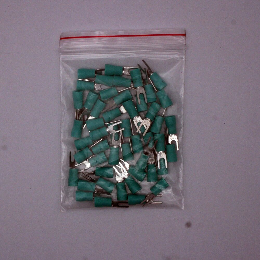 Бифуркатные клеммы KADE Sv2-3, 5 цветов, 50 шт green