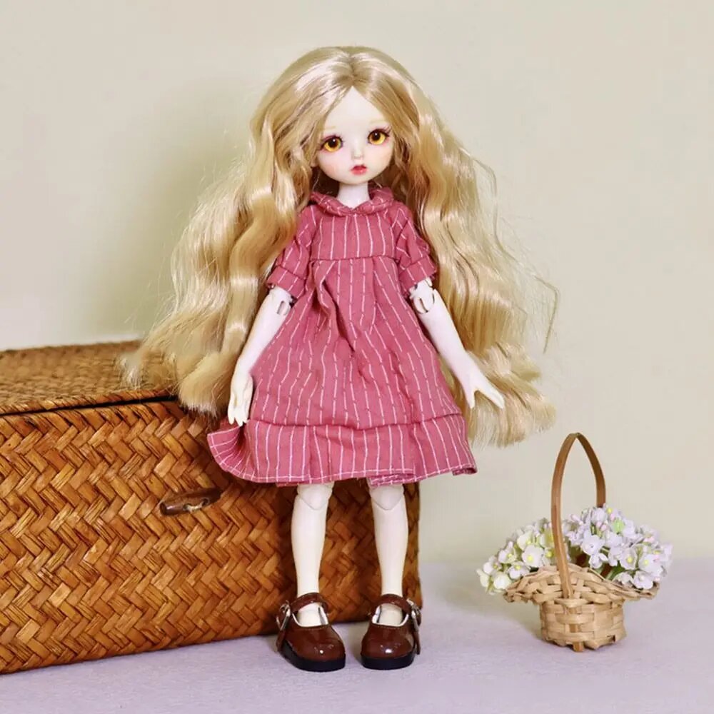 Платья для кукол BJD 1/6, хлопок, 10 стилей