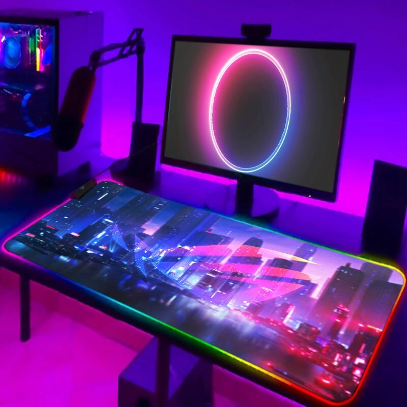 Игровой коврик для мыши Asus RGB офисные аксессуары коврик для клавиатуры компьютерного стола
