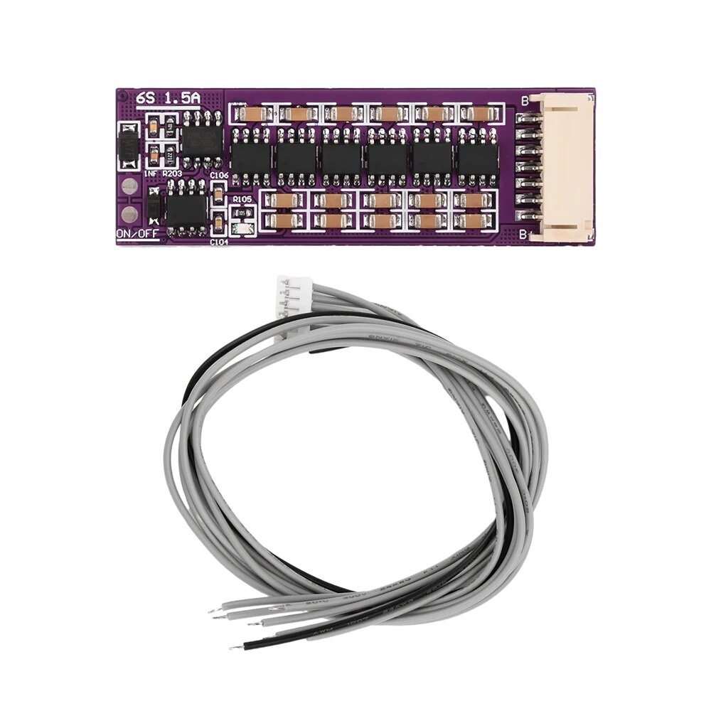 Diymore BMS модуль для литиевой батареи 1.5A 6S