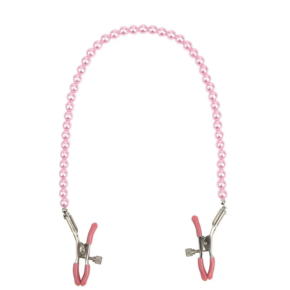 Зажимы для сосков Beauty Brands Limited Kanikule, с цепочкой, розовые