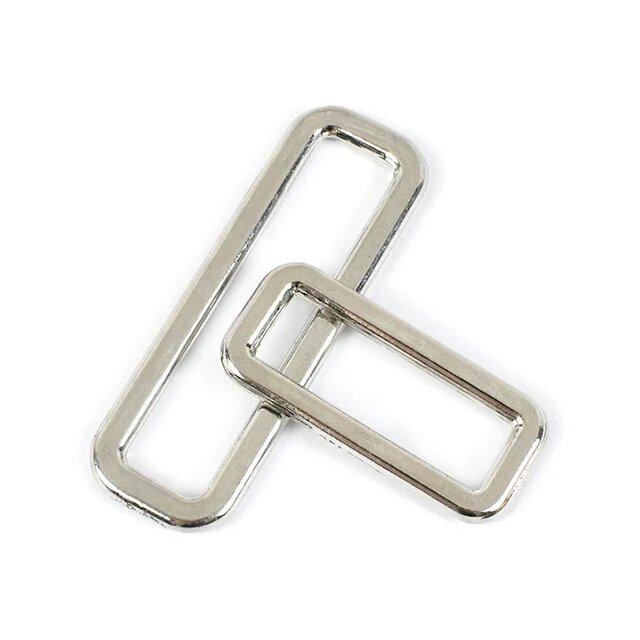 Meetee 10 шт. металлические пряжки 20-40 мм 30mm, Silver-Round