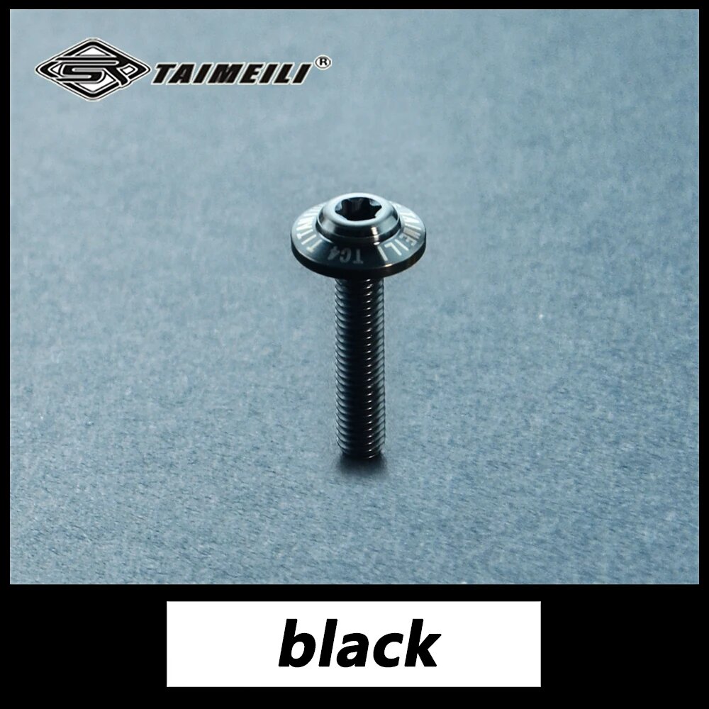 TAIMEILI Болты из титанового сплава M6 черный, M6x15mm