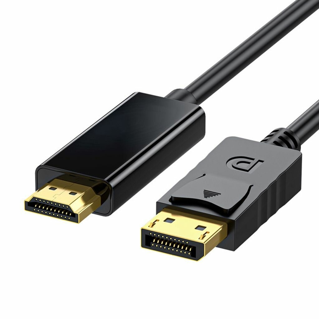 Кабель-переходник dp-hdmi-1 метр с разрешением 1080P