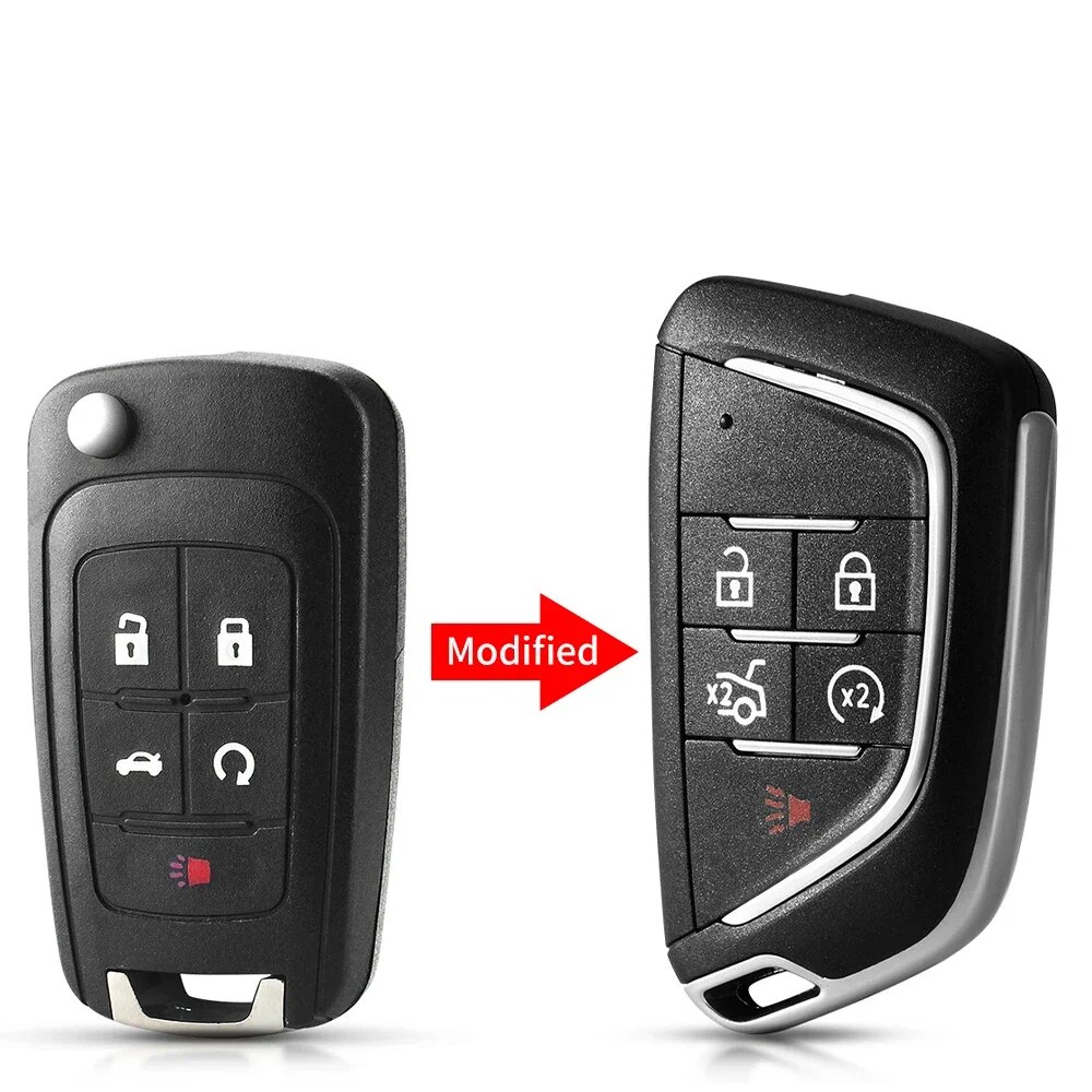 KEYYOU 1 шт. Новинка для Chevrolet Cruze для OPEL Insignia Astra J Zafira Автомобильный пульт дистанционного управления модифицированный Автомобильный ключ сменный корпус Modified 5 Buttons, For Opel