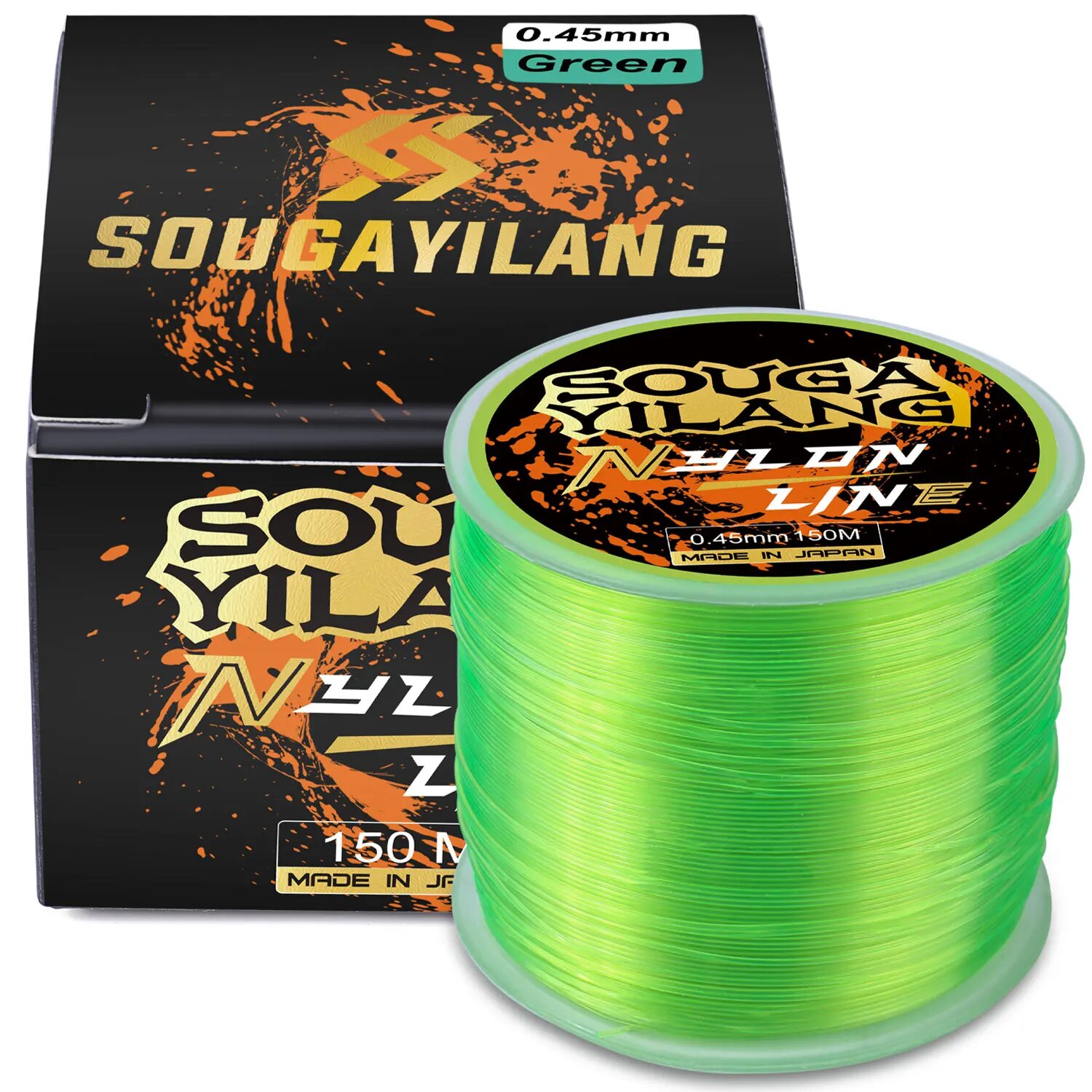 Нейлоновая леска Sougayilang Green 150m, 0.18mm