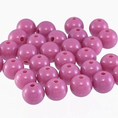 Бусины для рукоделия акриловые глянцевые, диаметр 10 мм, упак. 100 шт, цвет: пыльная роза