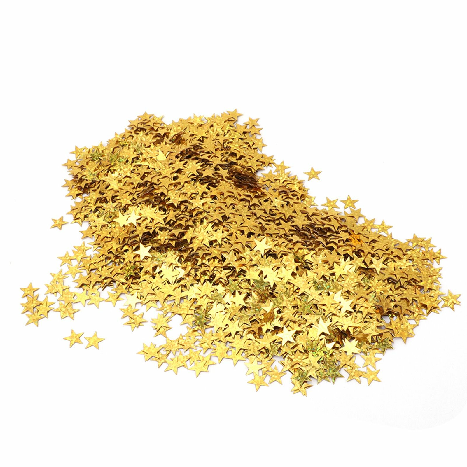 4000 шт. 10 мм ПВХ звезда стол конфетти посыпает для Рождества, свадьбы, дня рождения, украшения, золото