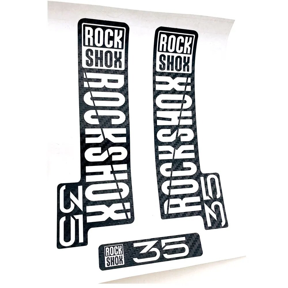 Наклейка Rock Shox 35 Black для вилки горного велосипеда